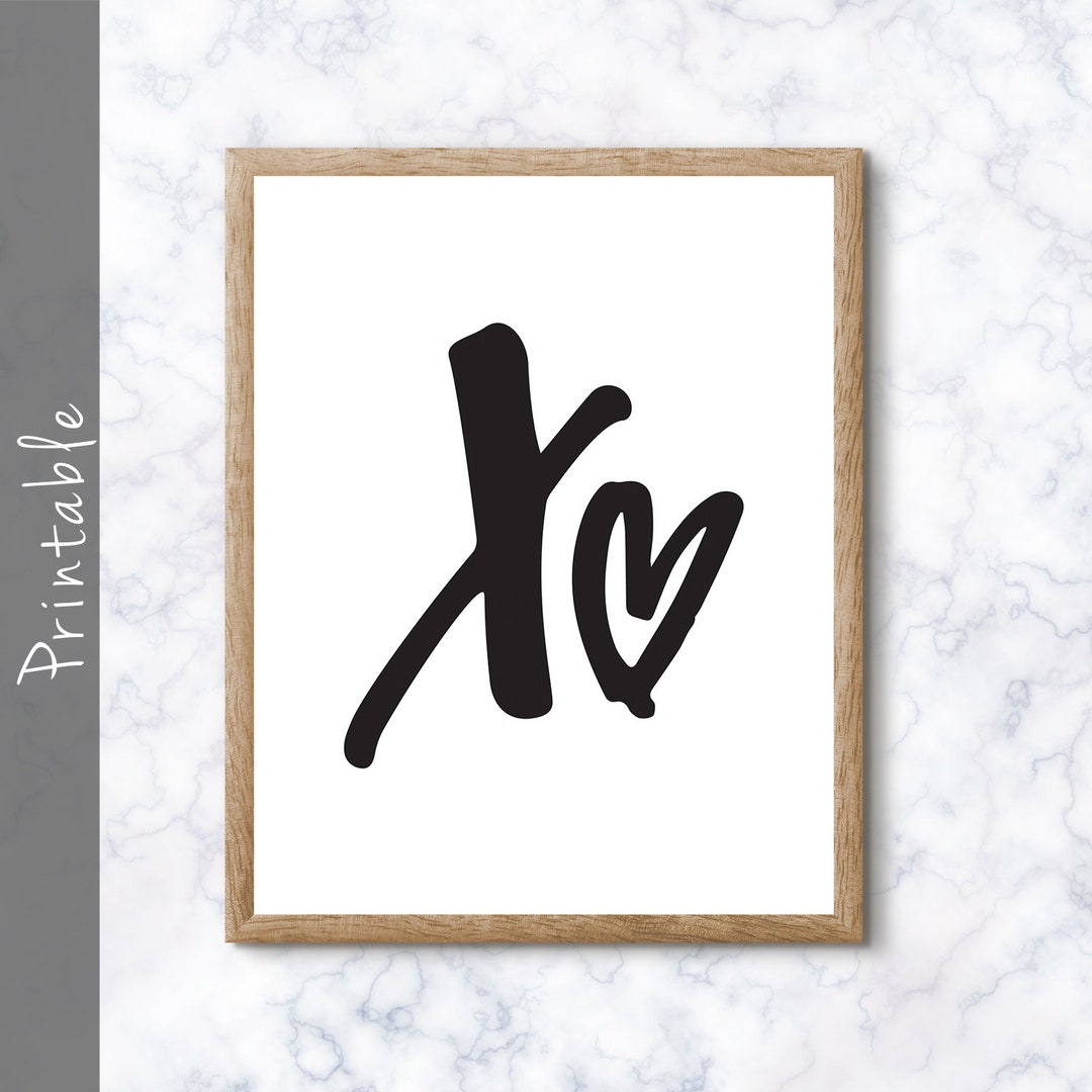 XO Printable Art Piece - Etsy