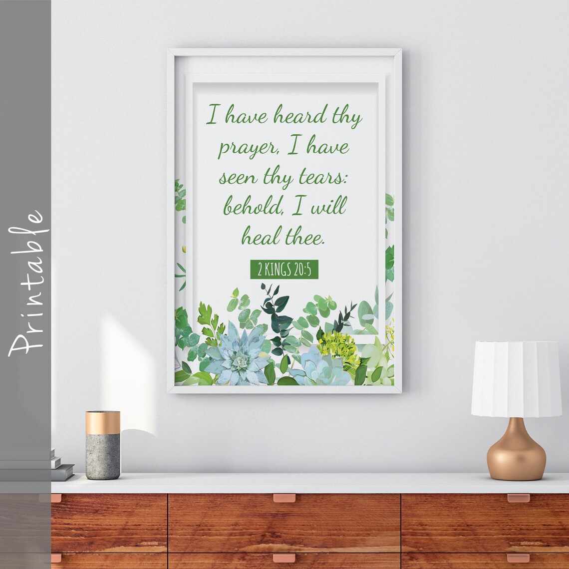 I Have Heard Your Prayer I Have Seen Thy Tears: Behold I Will - Etsy