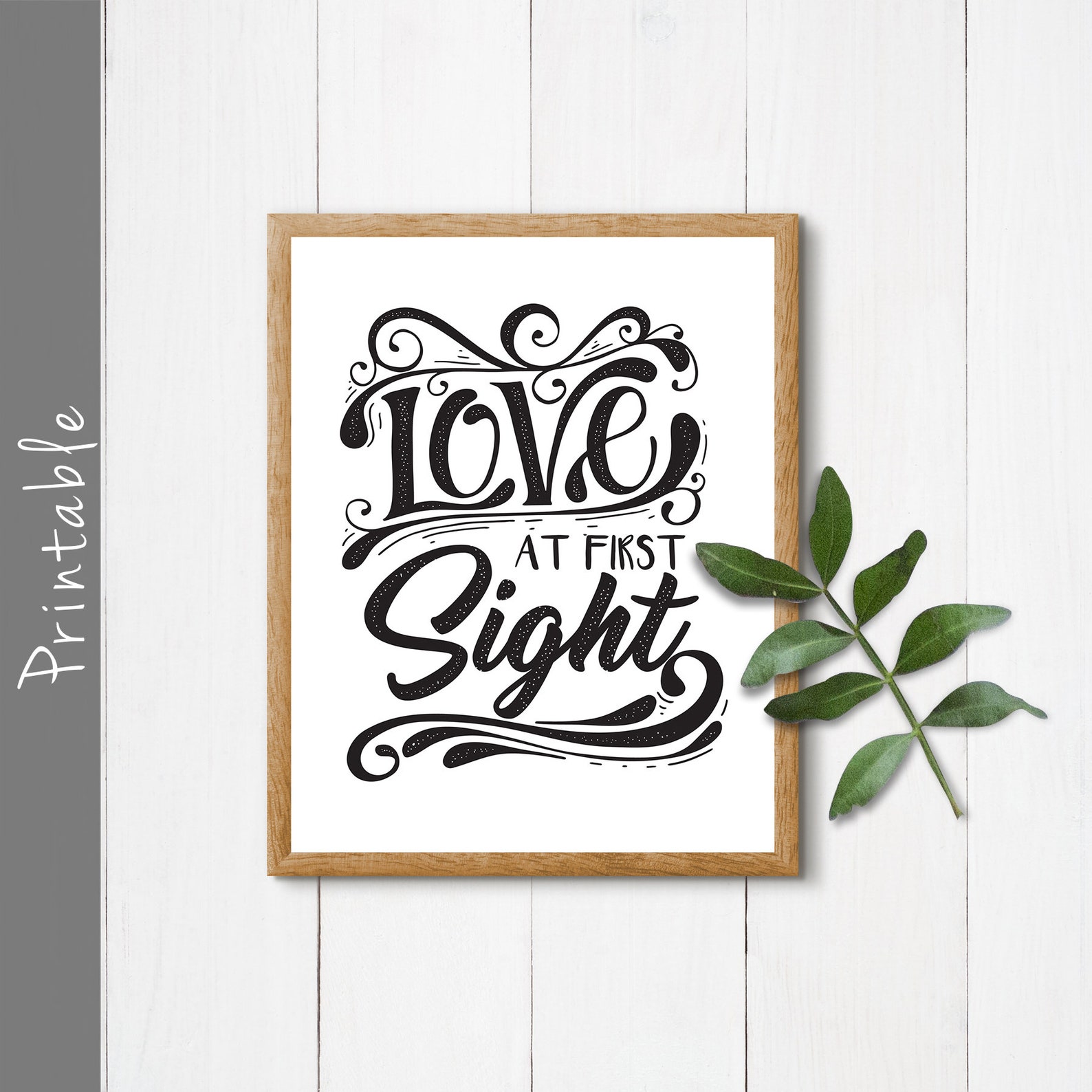 Love at First Sight Nursery Art Printable New Baby Wall Art - Etsy