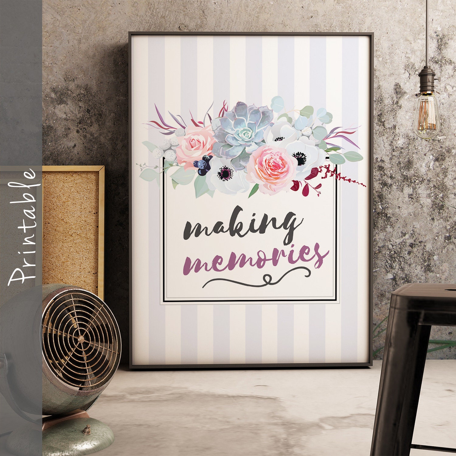 Making Memories Printable Scrapbooking Inspirational Quote | Etsy