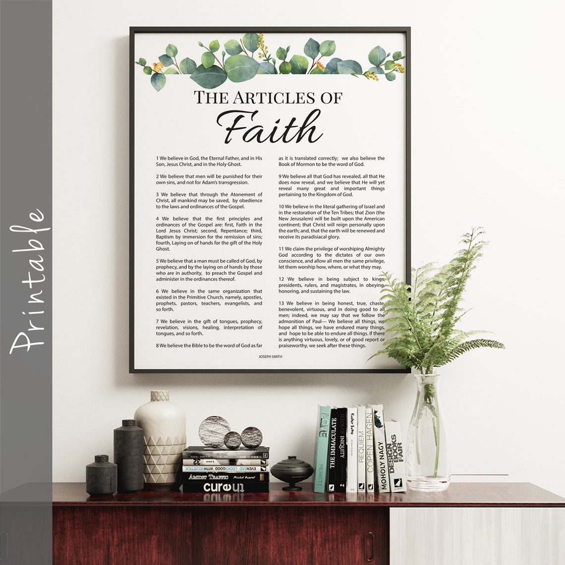The Articles of Faith LDS Art LDS Printable in 18 Different Sizes - Etsy