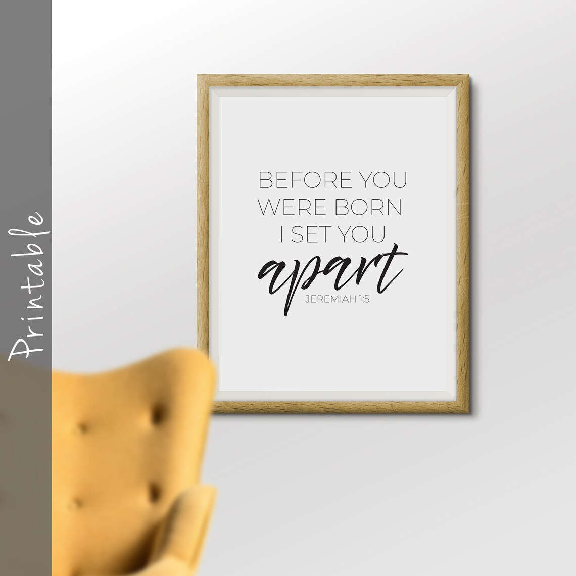 Before You Were Born I Set You Apart Printable Nursery Decor - Etsy
