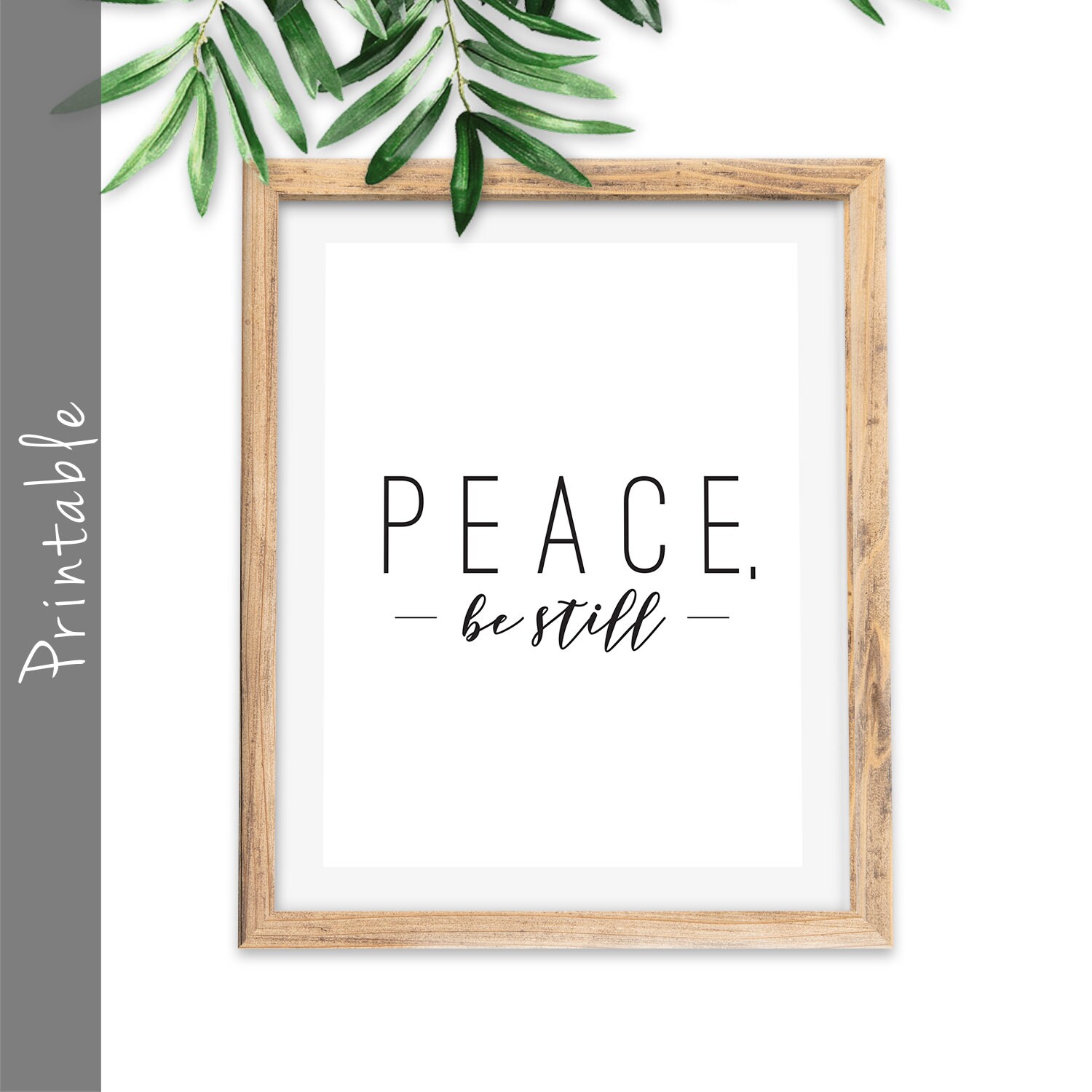 Peace Be Still Printable Scripture Wall Art - Etsy