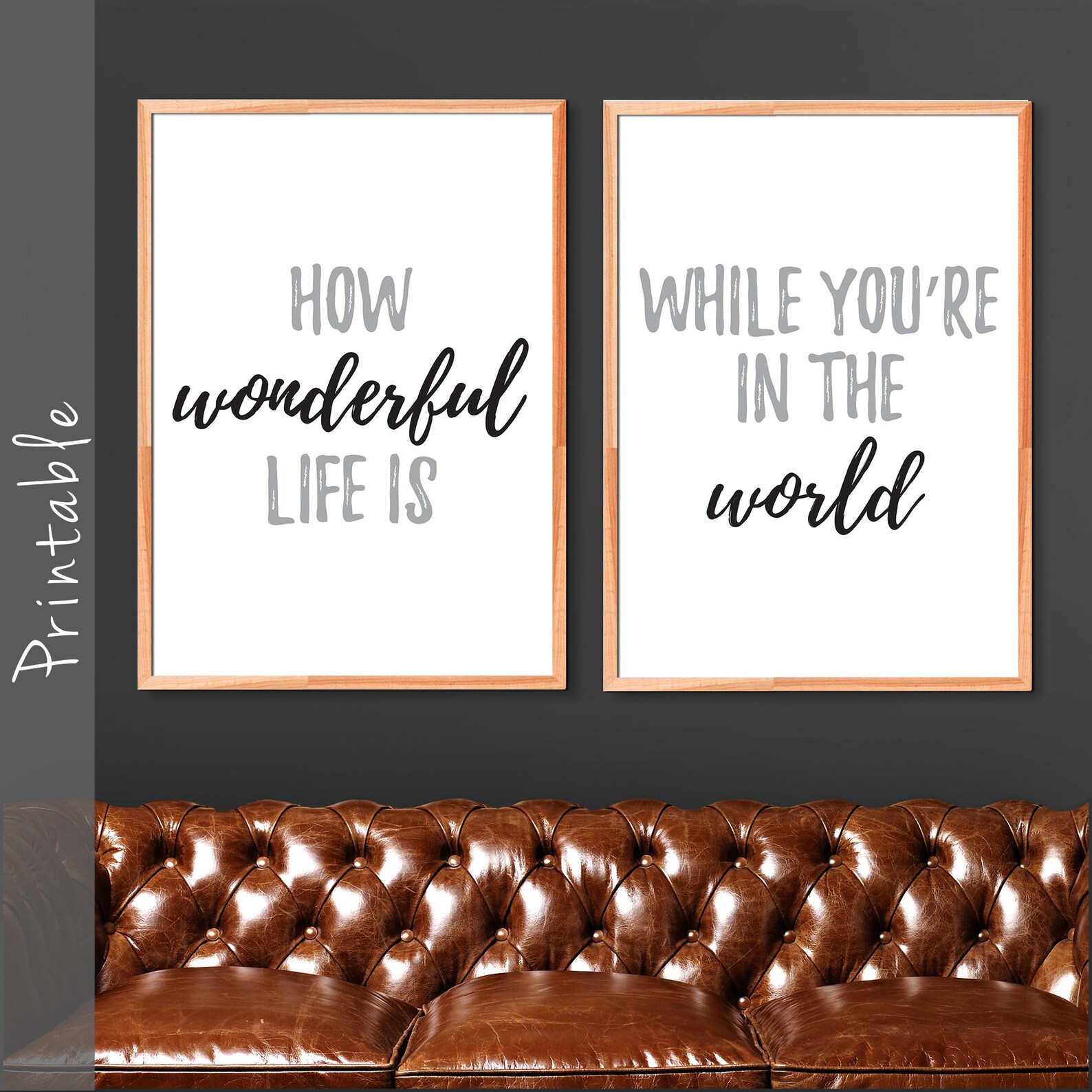 How Wonderful Life is While You're in the World Printable - Etsy