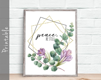 ART PRINT... Peace in the Storm... Christian Wall Art, Be Still and ...