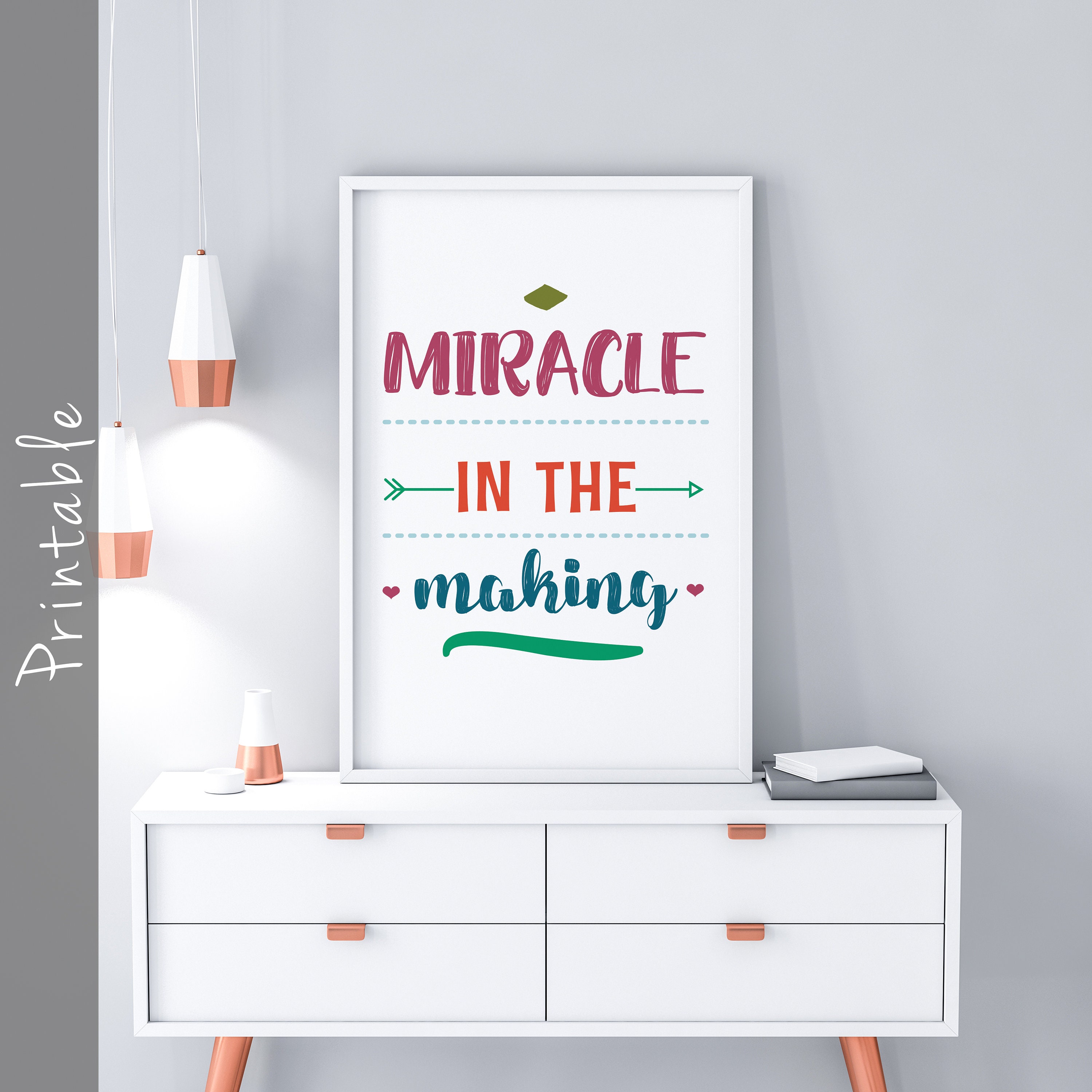 Miracle in the Making Printable Nursery Wall Art - Etsy