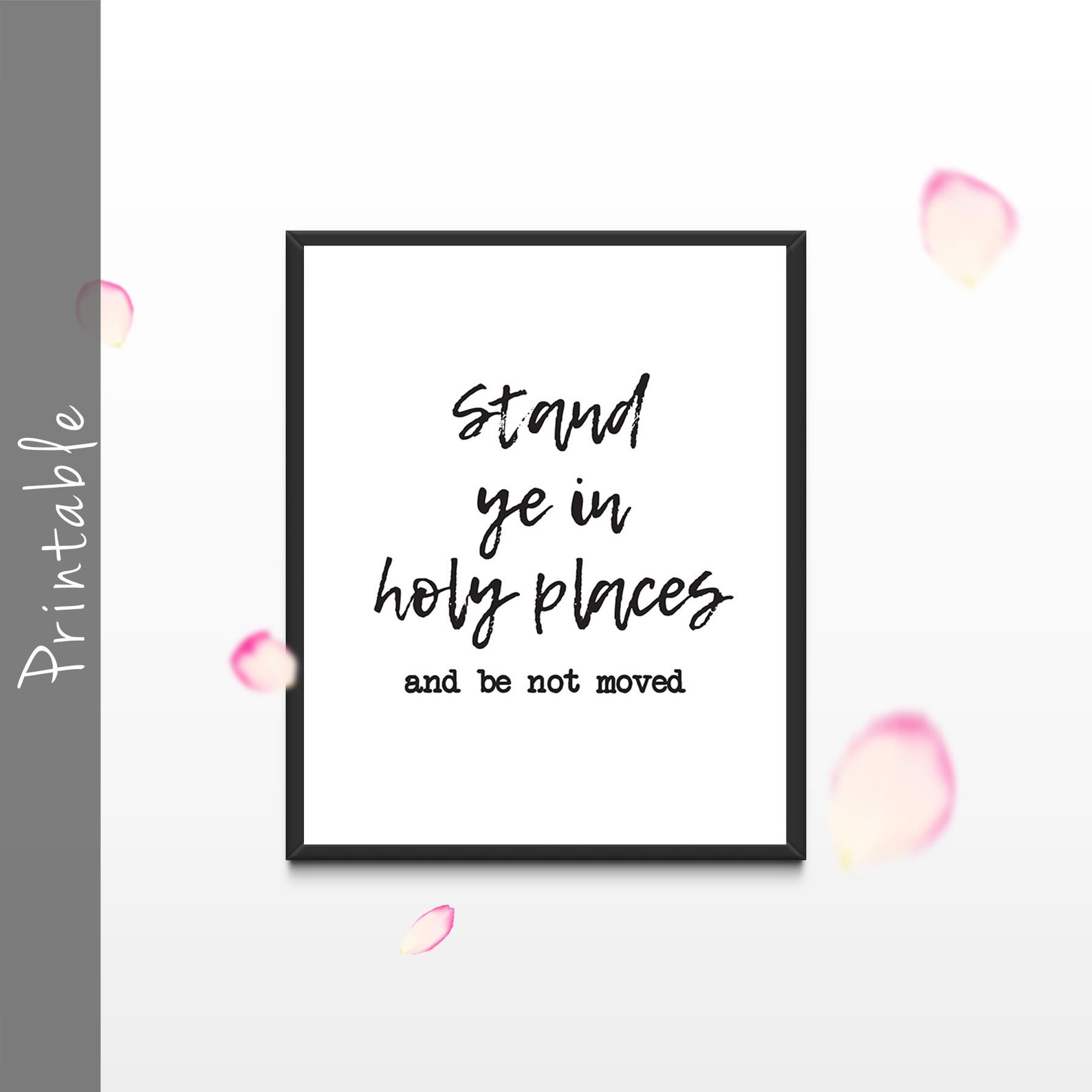 Stand Ye in Holy Places and Be Not Moved LDS Art Printable - Etsy