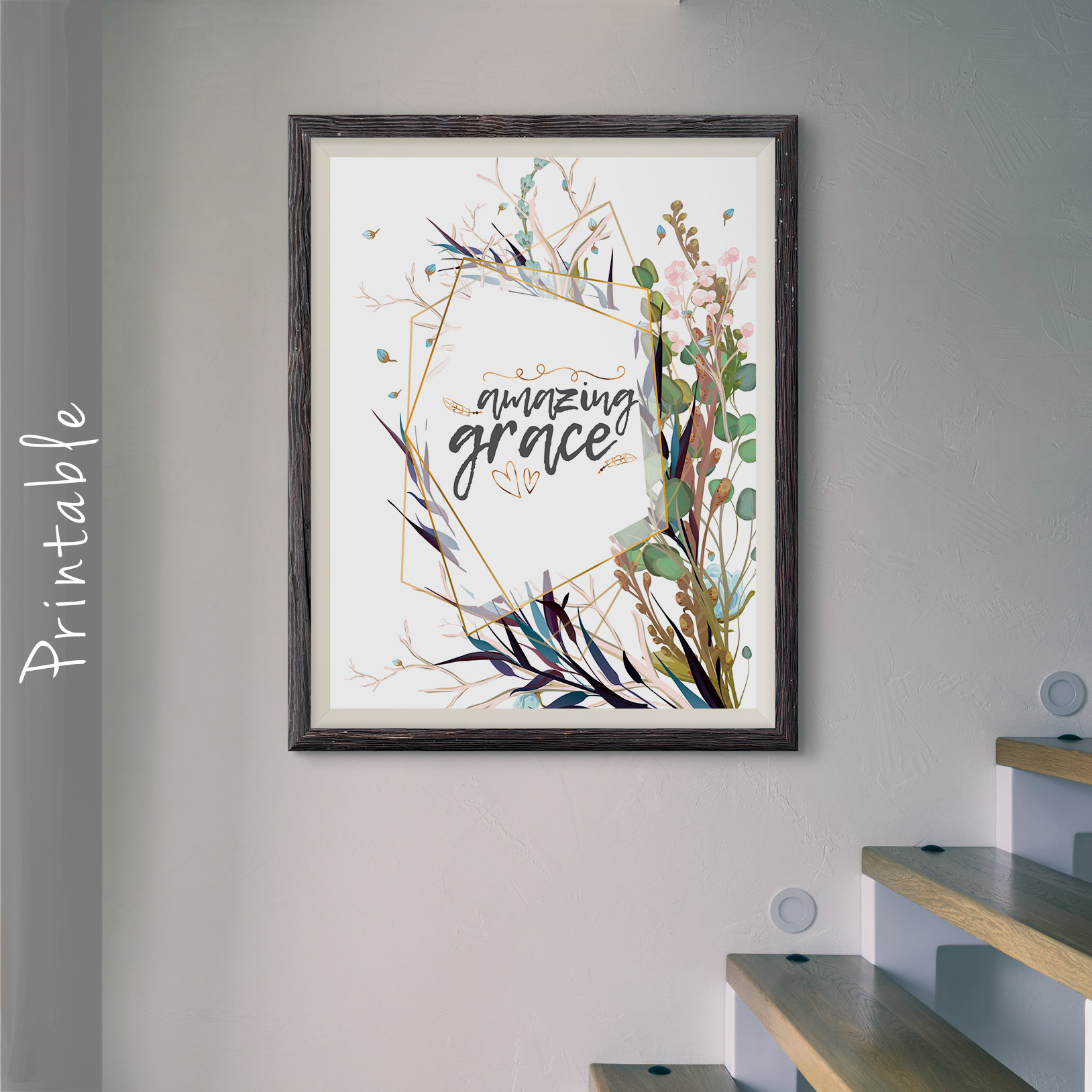 Amazing Grace Sign Christian Wall Art Printable - Etsy