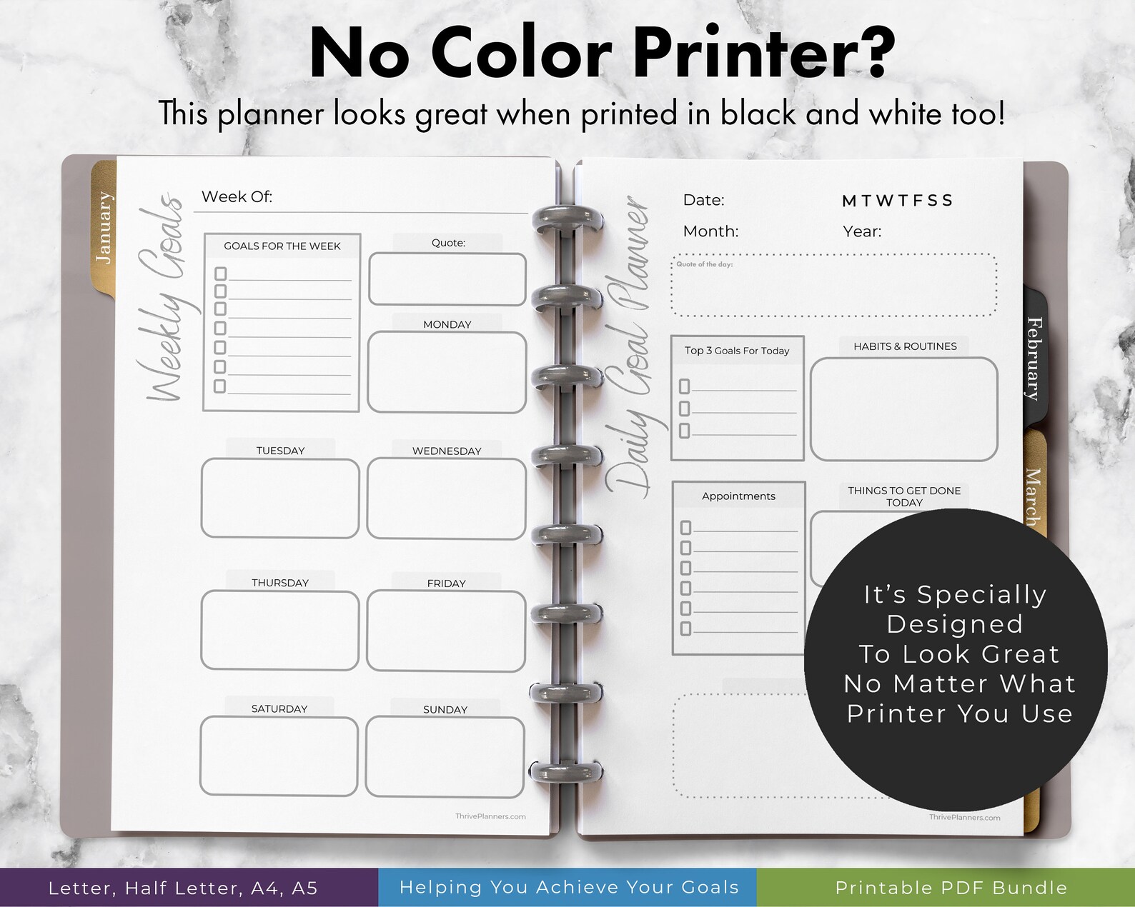2021 Goal Planner Printable Planner Download Goal Setting | Etsy