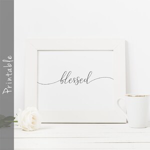 Blessed Printable Wall Art Religious Christian Instant Download - Etsy