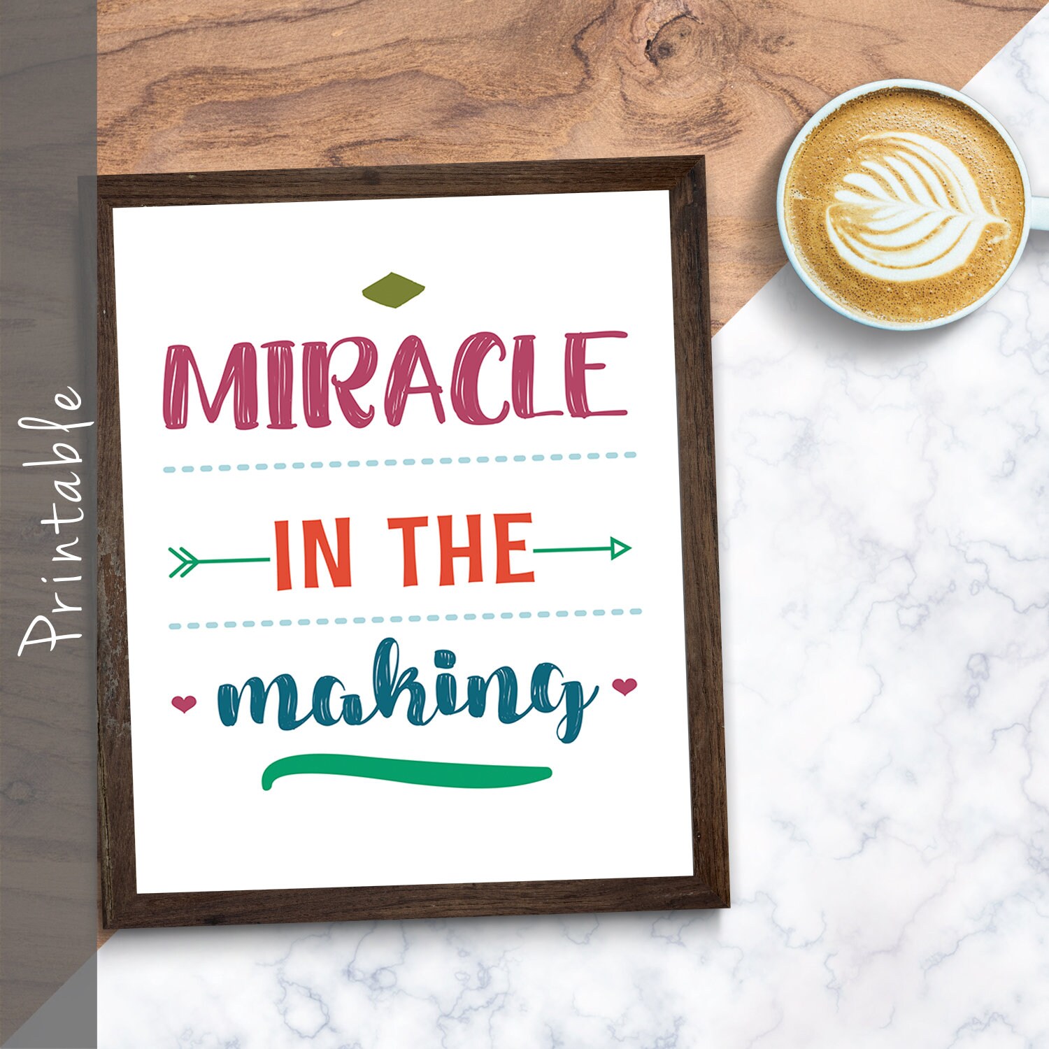 Miracle in the Making Printable Nursery Wall Art - Etsy