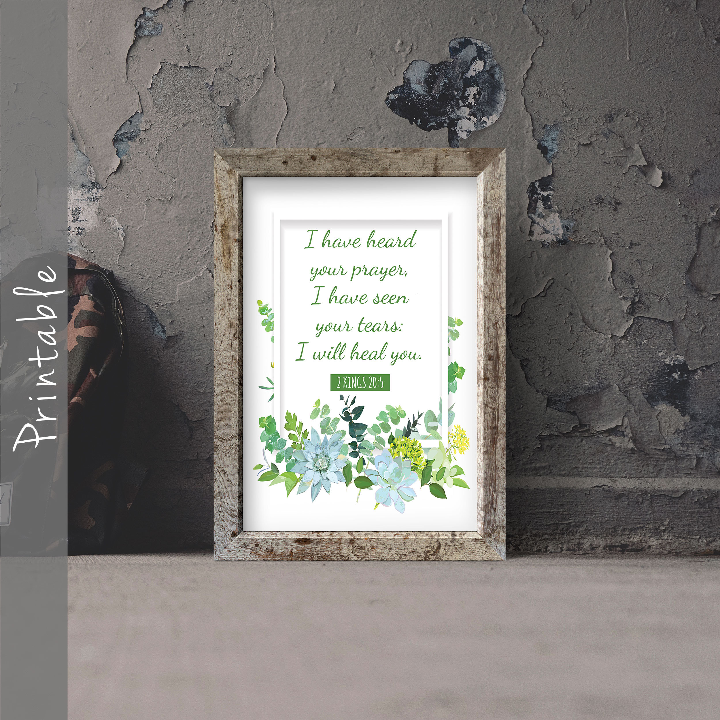 I Have Heard Your Prayer I Have Seen Your Tears: I Will Heal - Etsy