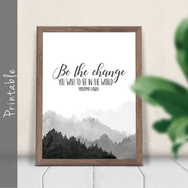 Be the Change You Wish to See in the World - Etsy