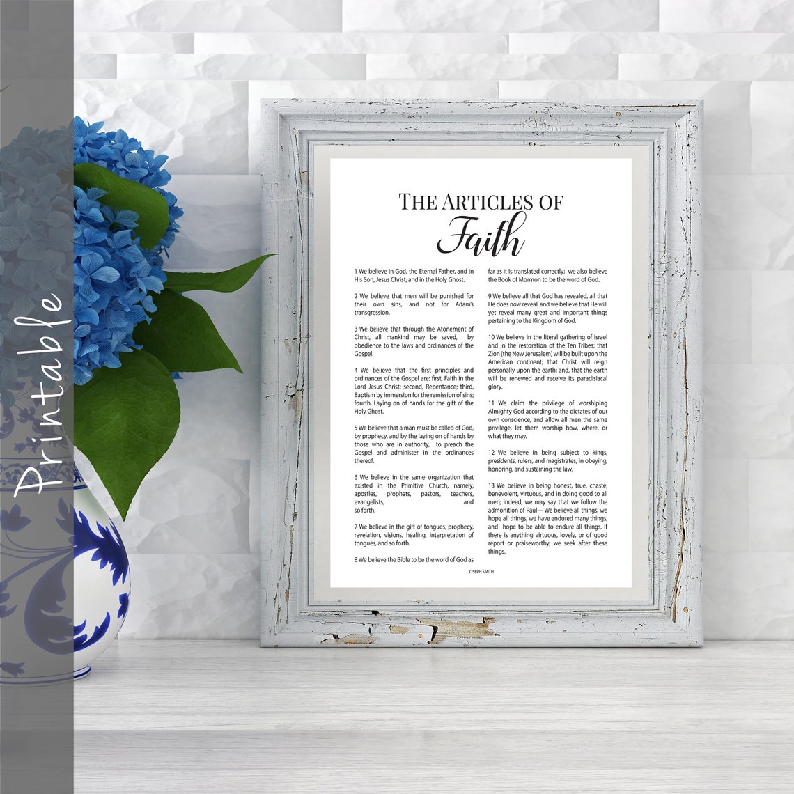Articles Of Faith LDS Art Printable | Etsy