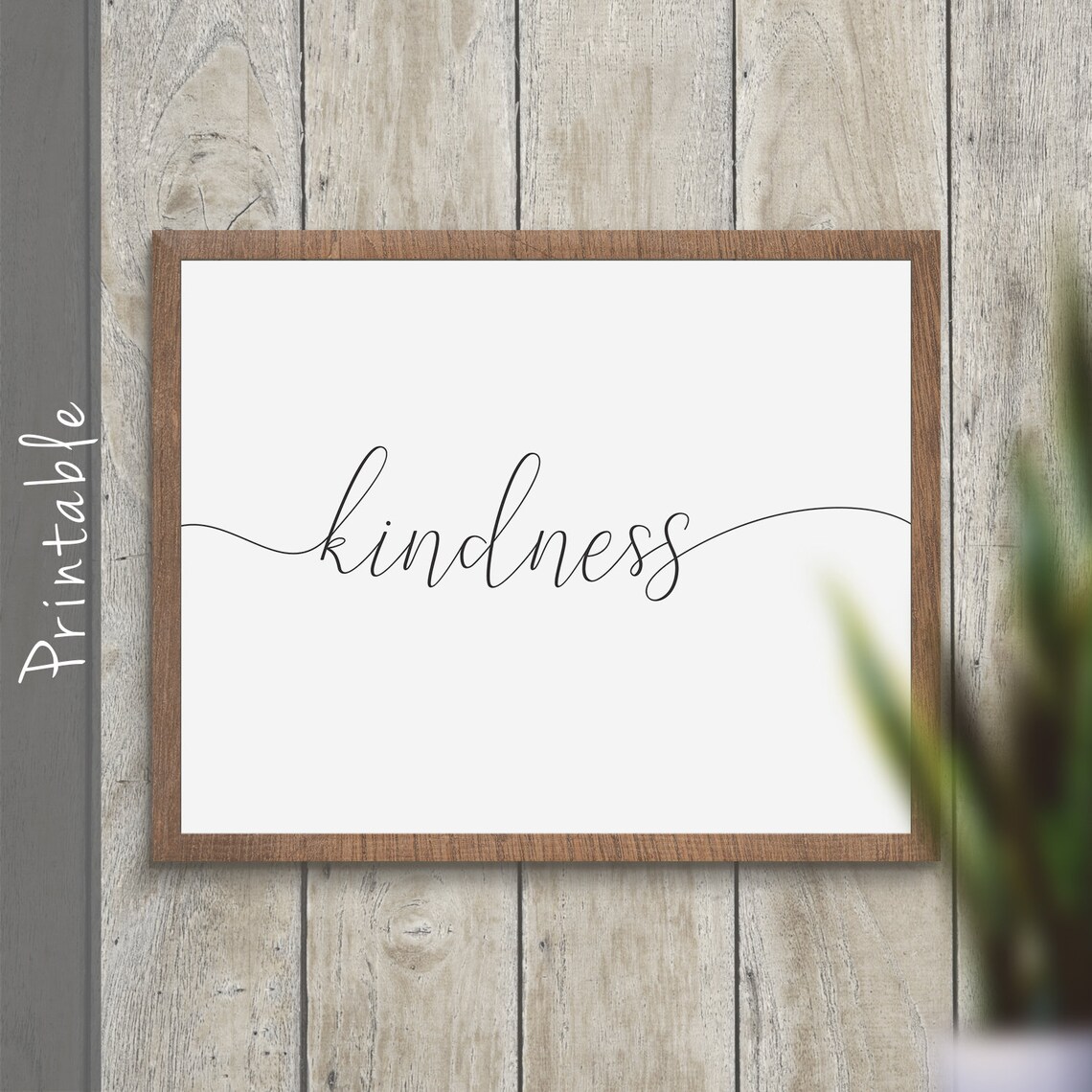 Kindness Printable Inspirational Wall Sign | Etsy
