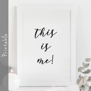 This is Me Printable Movie Inspirational Quote - Etsy
