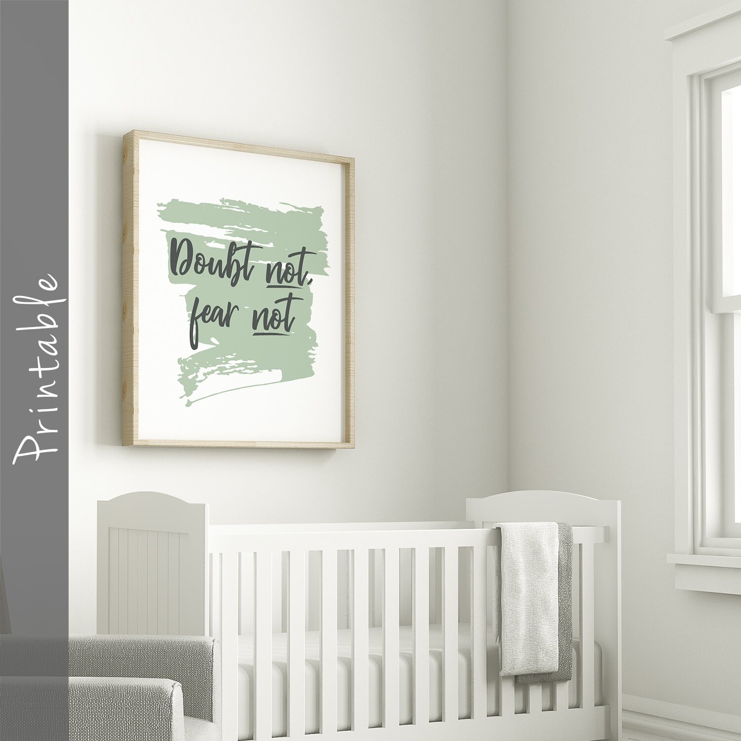 Doubt Not Fear Not Inspirational Quote Wall Art Printable - Etsy