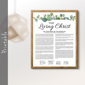 The Living Christ Proclamation LDS Art, LDS Printable in 18 Different ...