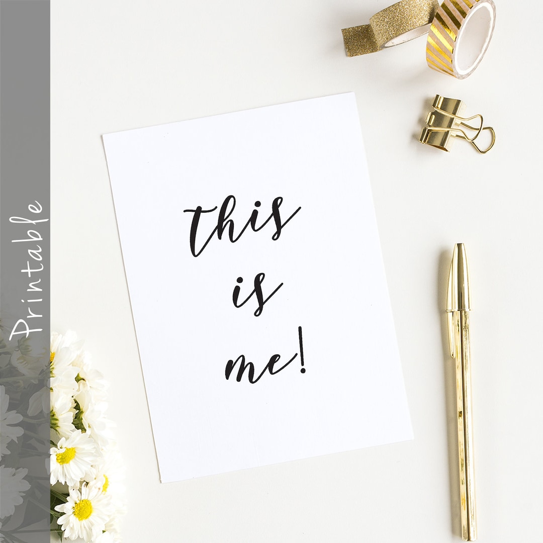This is Me Printable Movie Inspirational Quote - Etsy