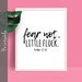 Fear Not Little Flock Christian Bible Verse Art Luke 12 32 Printable ...