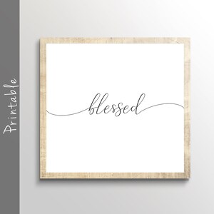 Blessed Printable Wall Art Religious Christian Instant Download - Etsy