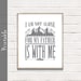 I Am Not Alone for My Father is With Me Christian Poster Bible - Etsy