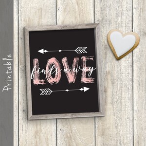 Love Finds A Way Printable Motivational Quote - Etsy
