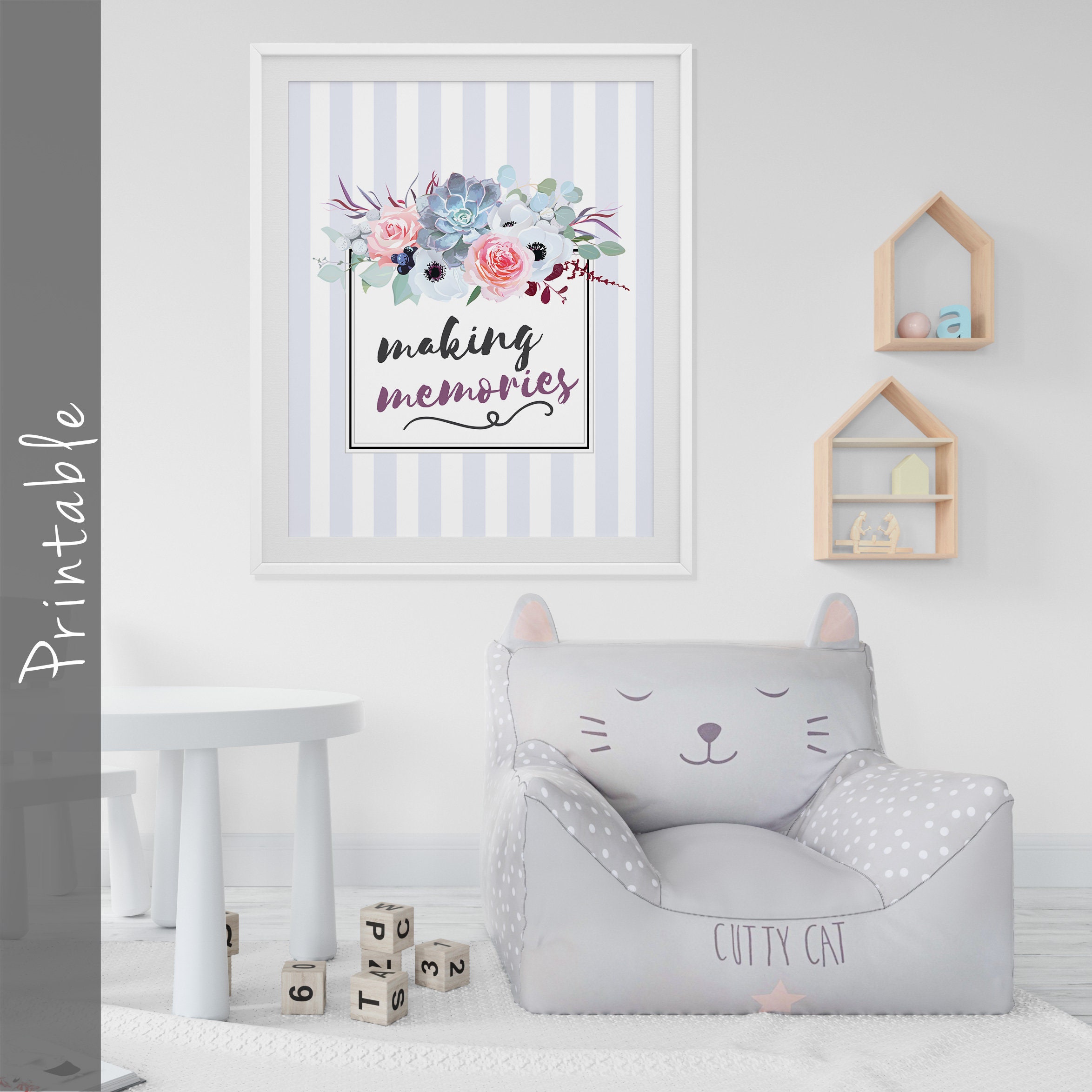 Making Memories Printable Scrapbooking Inspirational Quote | Etsy