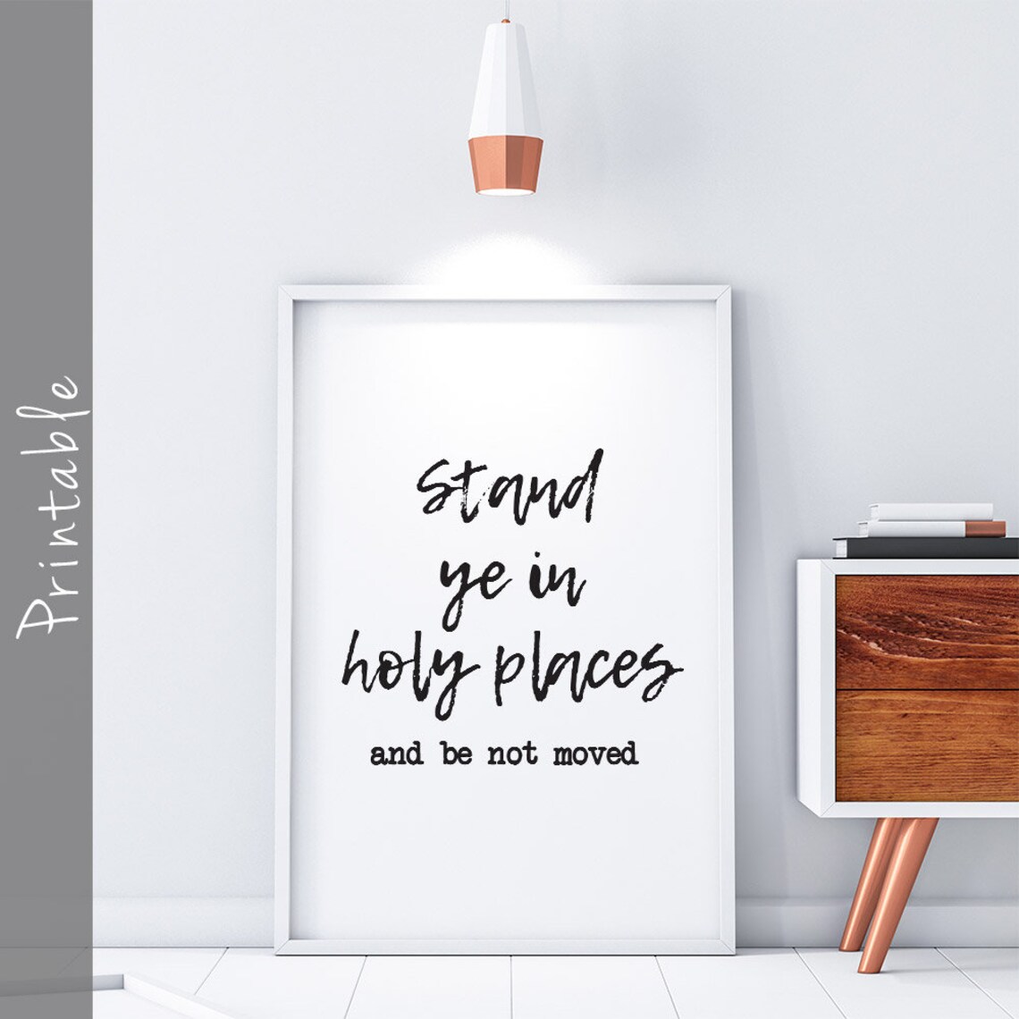 Stand Ye in Holy Places and Be Not Moved LDS Art Printable Gift - Etsy