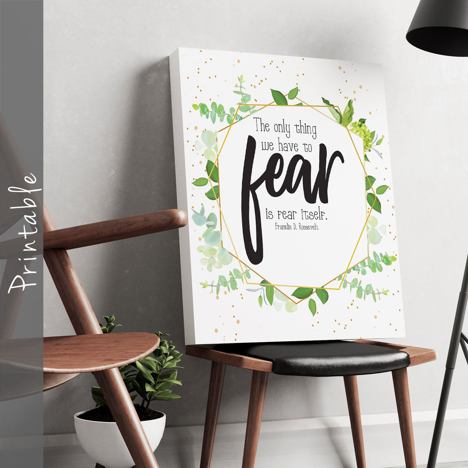 The Only Thing We Have to Fear is Fear Itself Franklin - Etsy