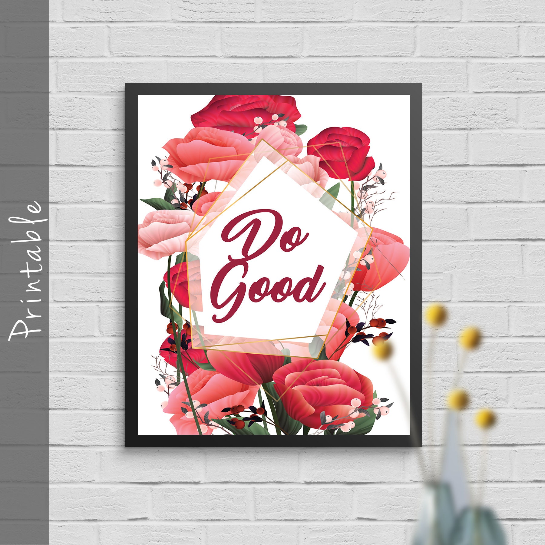 Do Good Printable Inspirational Quote Wall Art - Etsy
