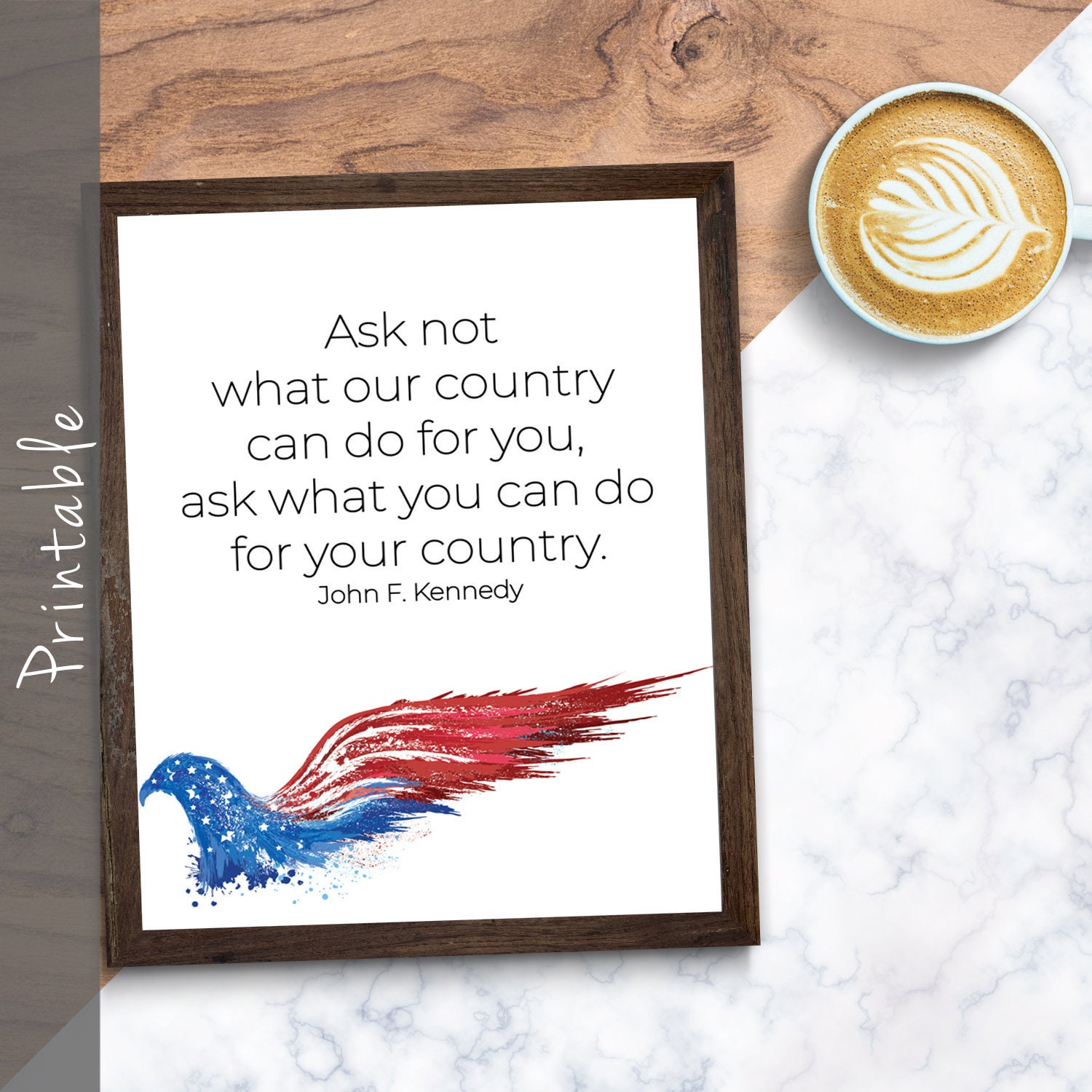 Ask Not What Your Country Can Do for You Ask What You Can Do | Etsy