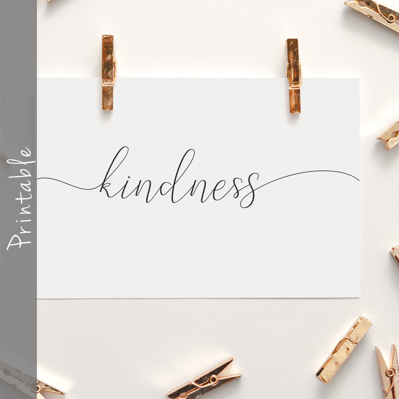 Kindness Printable Inspirational Wall Sign | Etsy