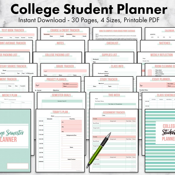 Student Planner - Etsy