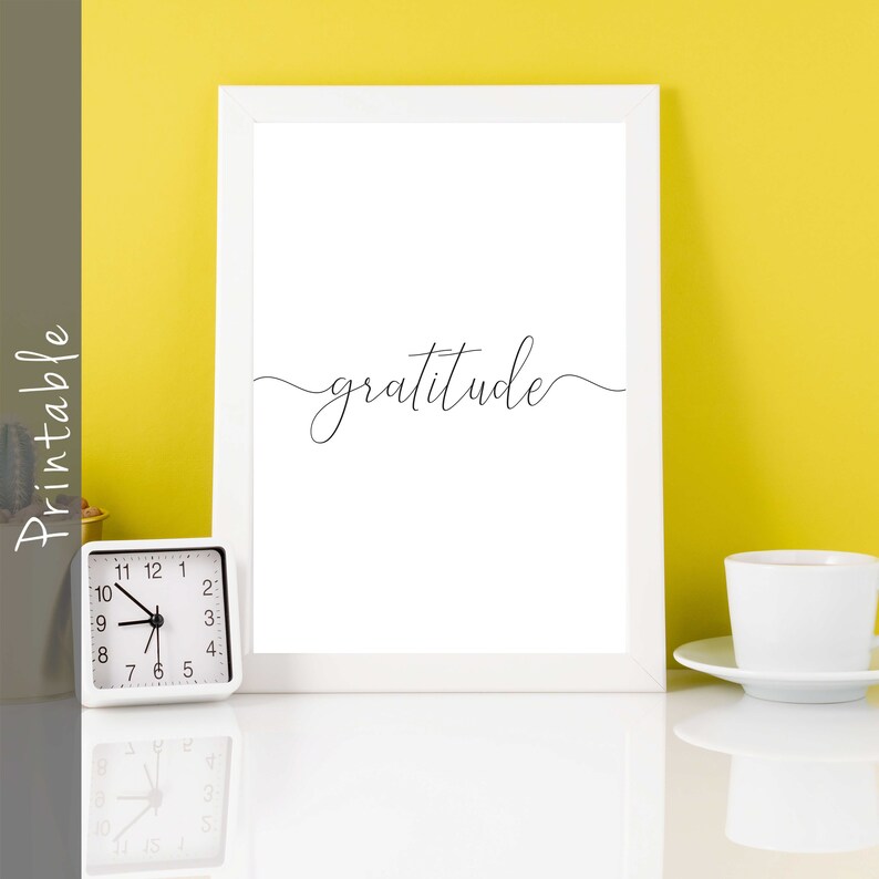 Gratitude Printable Wall Art Gratitude Print Religious Art - Etsy