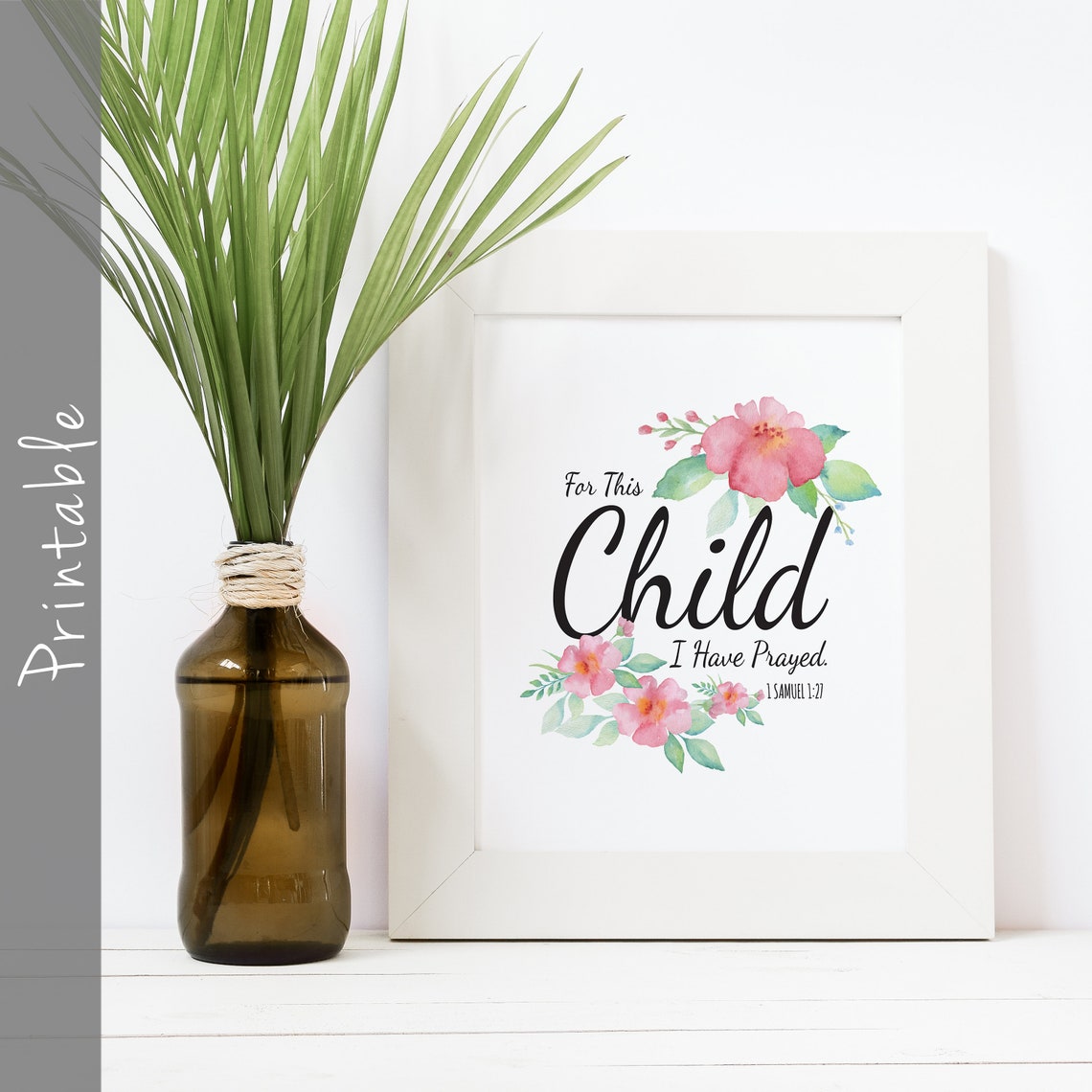 For This Child I Have Prayed Printable Sign - Etsy