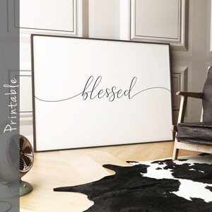 Blessed Printable Wall Art Religious Christian Instant Download - Etsy