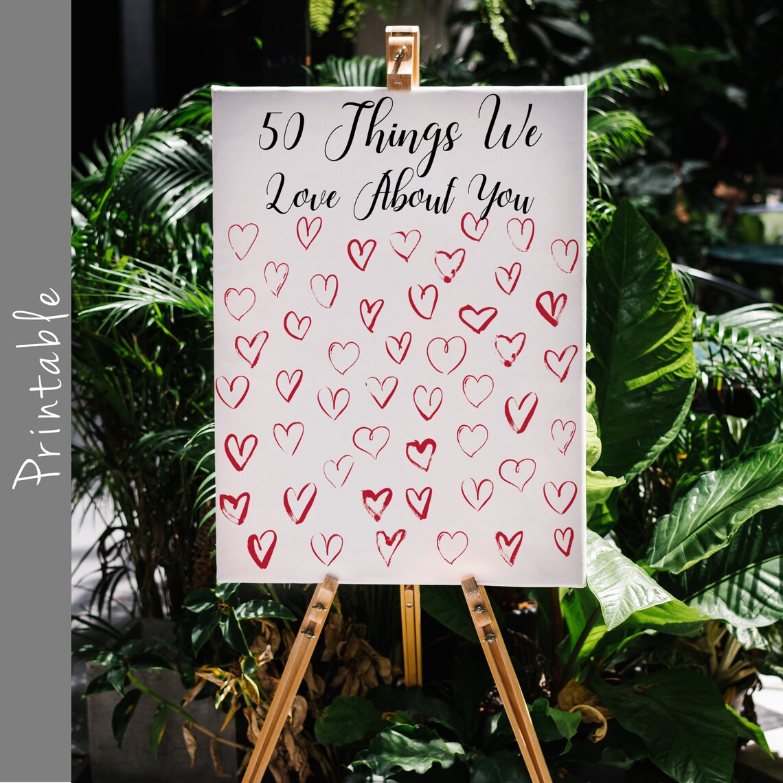 50 Things We Love About You Printable 50th Birthday Gift - Etsy