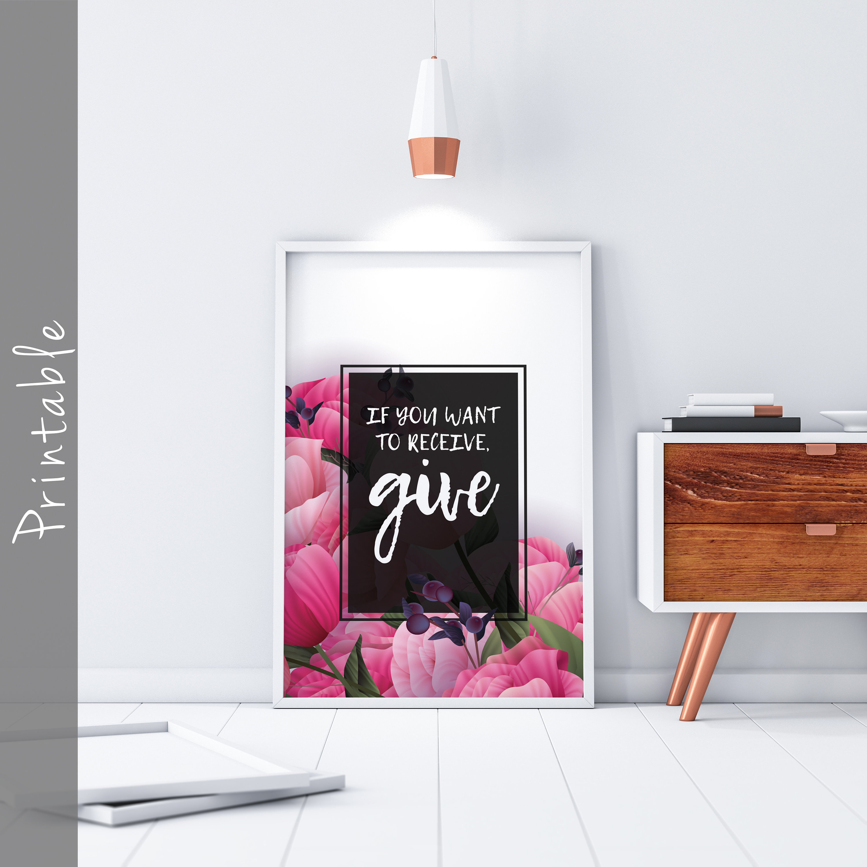 If You Want to Receive Give Inspirational Printable Wall Art, Service ...