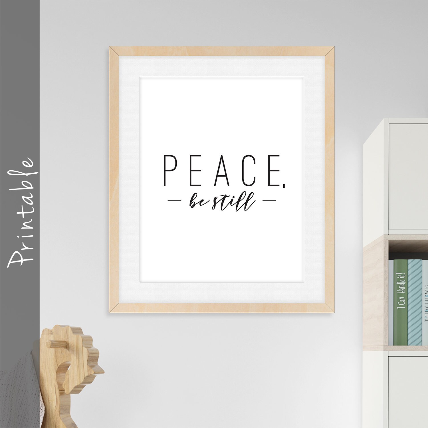 Peace Be Still Printable Scripture Wall Art - Etsy