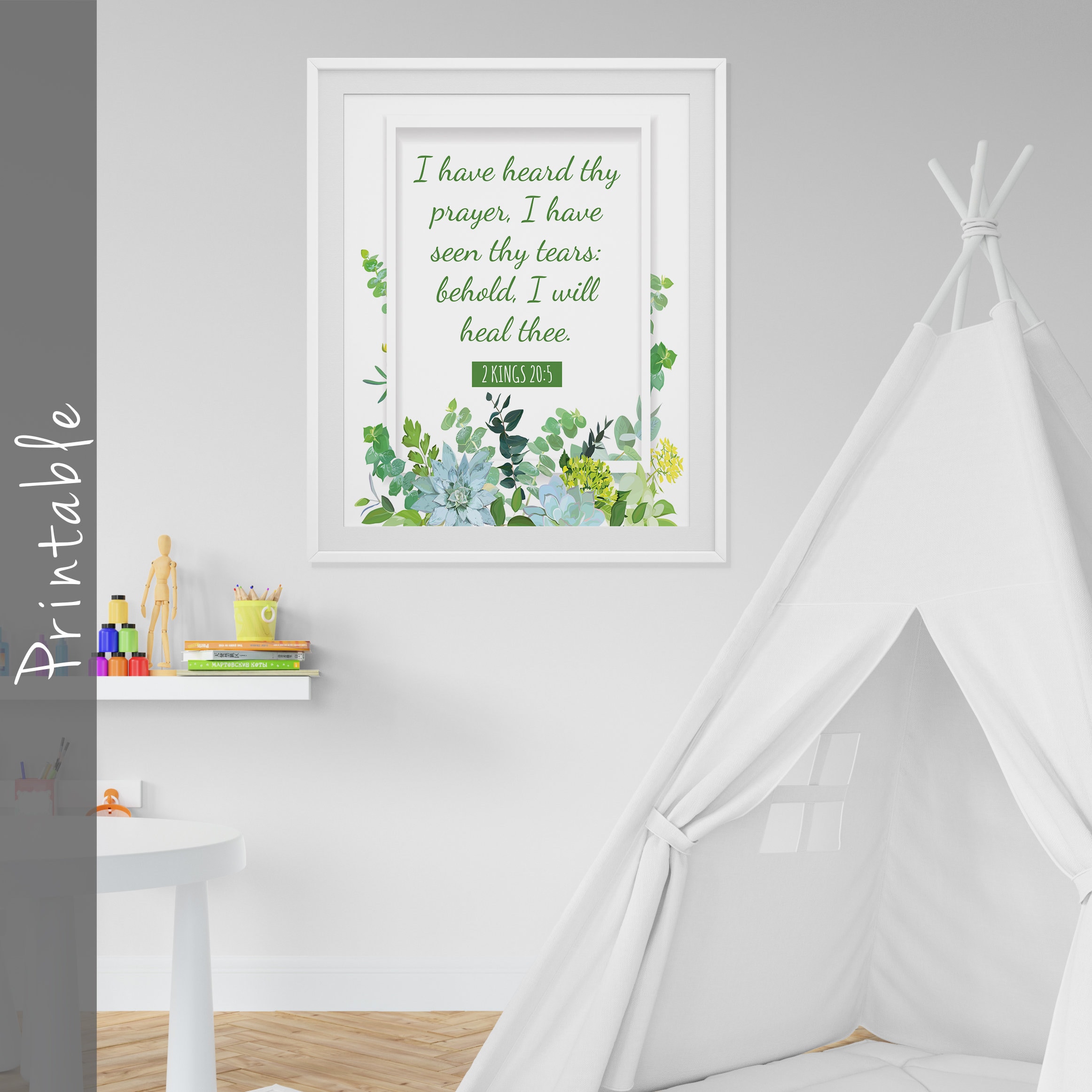 I Have Heard Your Prayer I Have Seen Thy Tears: Behold I Will | Etsy