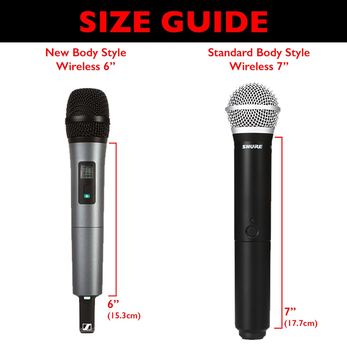 Rhinestone Striped Microphone Sleeve Cover for Wireless Mics - Etsy