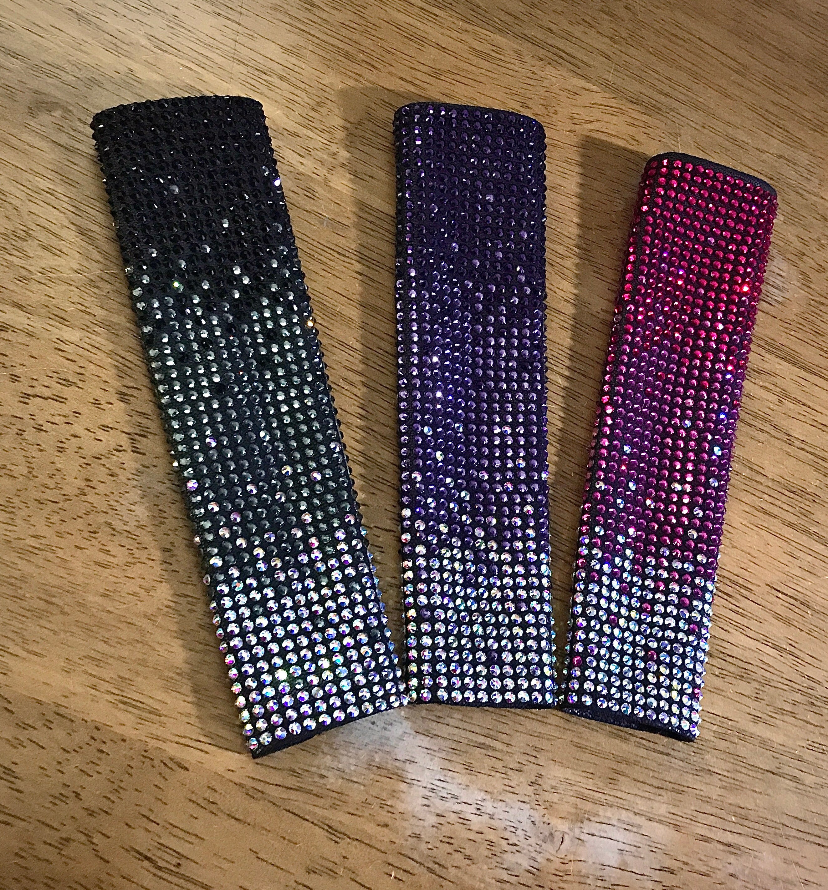 3-color Ombré Rhinestone Microphone Sleeve Cover for Corded and ...