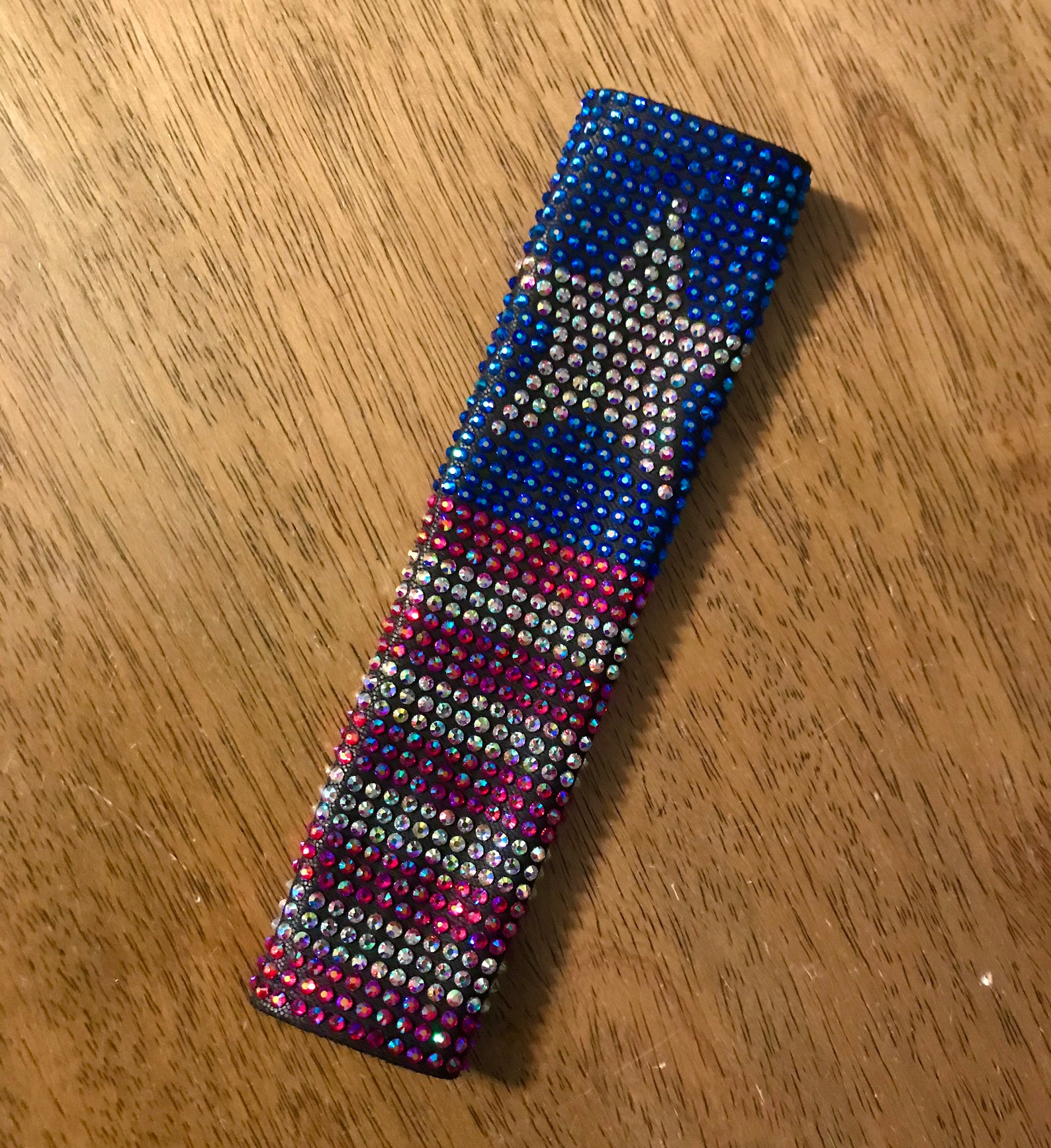 USA Red/white/blue Rhinestone Microphone Sleeve Cover for Wireless Mics ...