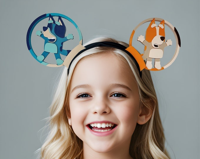 Bluey Inspired 3D Printed Mouse Ears Bingo Mickey Ears - Etsy