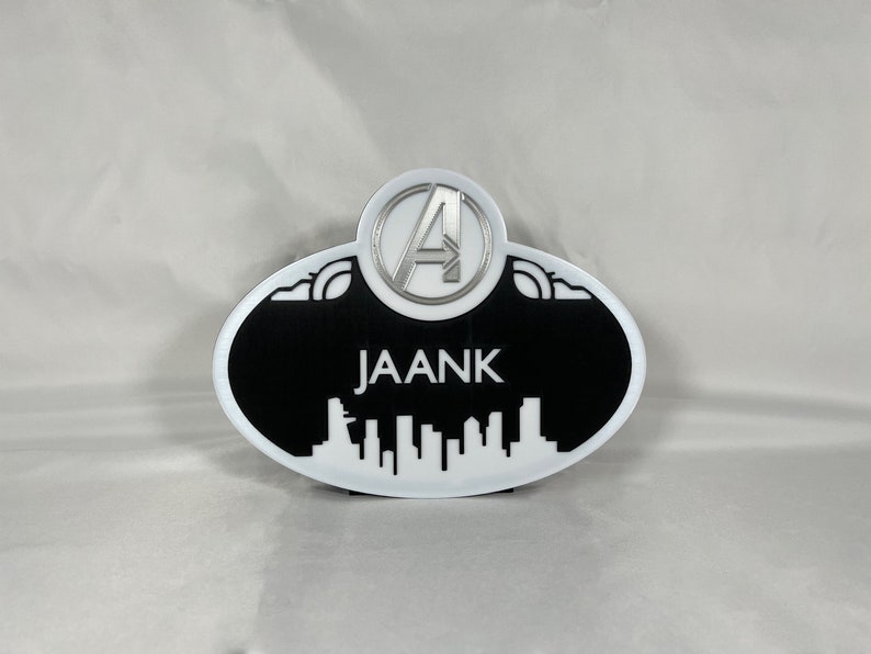 Custom Large 3D Printed Cast Member Name Tag Avengers - Etsy
