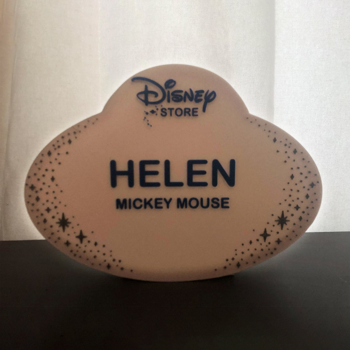 Custom Large 3D Printed Disney Cast Member Name Tag Decoration | Etsy