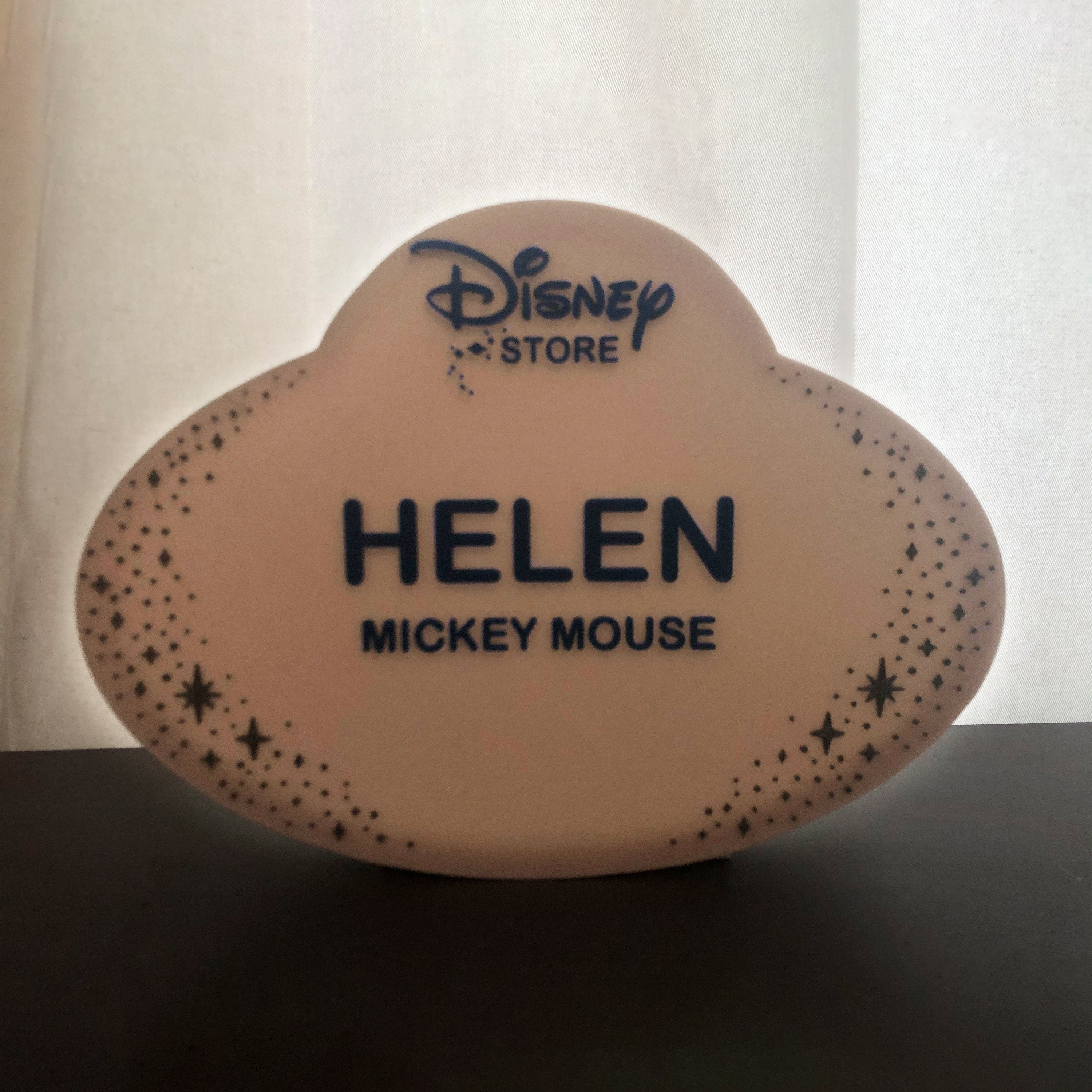 Custom Large 3D Printed Disney Cast Member Name Tag Decoration | Etsy