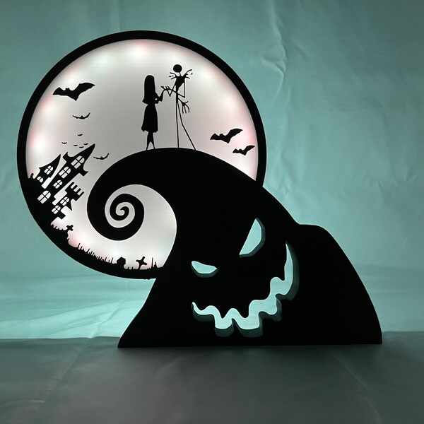 Nightmare Before Lamp - Etsy