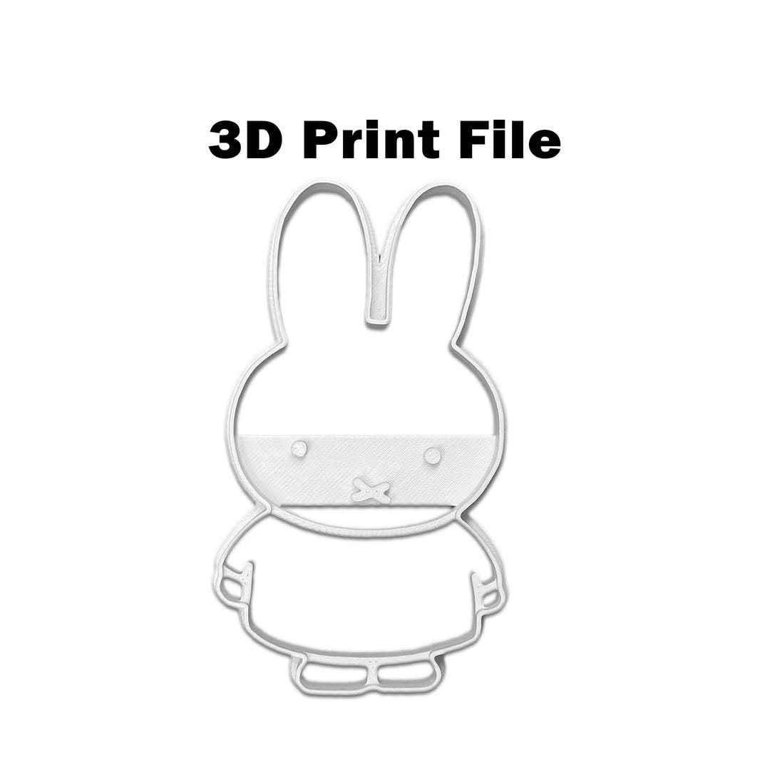 Miffy Cookie Cutter 3D Print File - Etsy